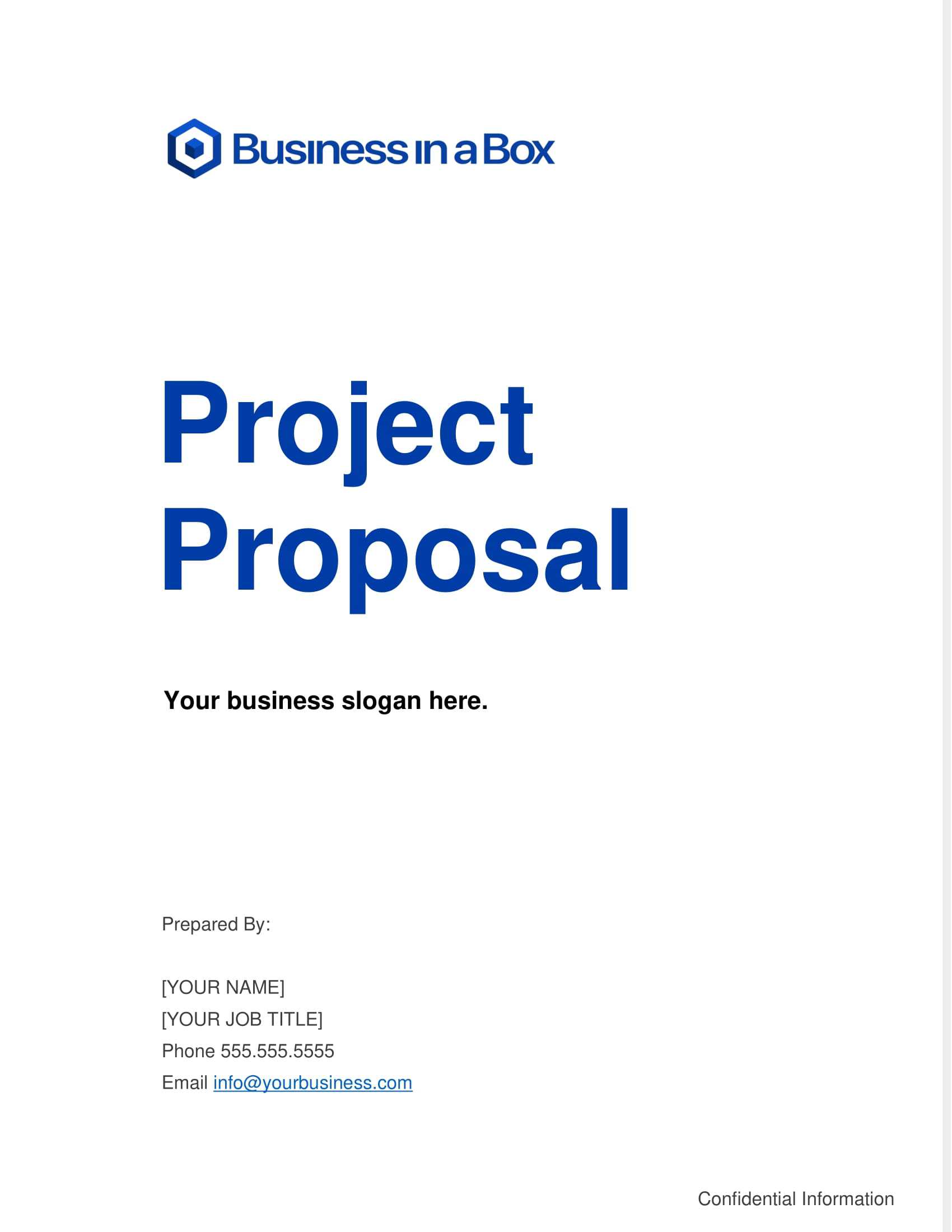 Download Project Proposal Template for Word & Pdf